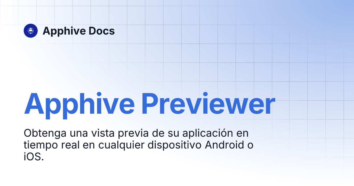Apphive Previewer | Apphive Docs