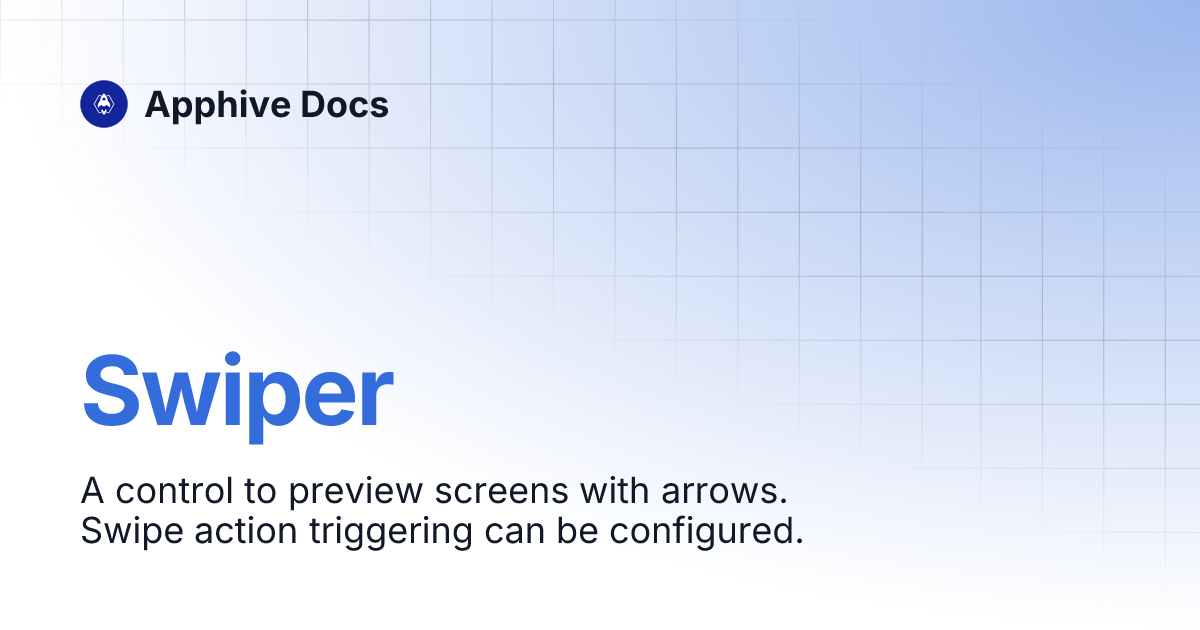 Swiper | Apphive Documentación ( Spanish) | Apphive Docs