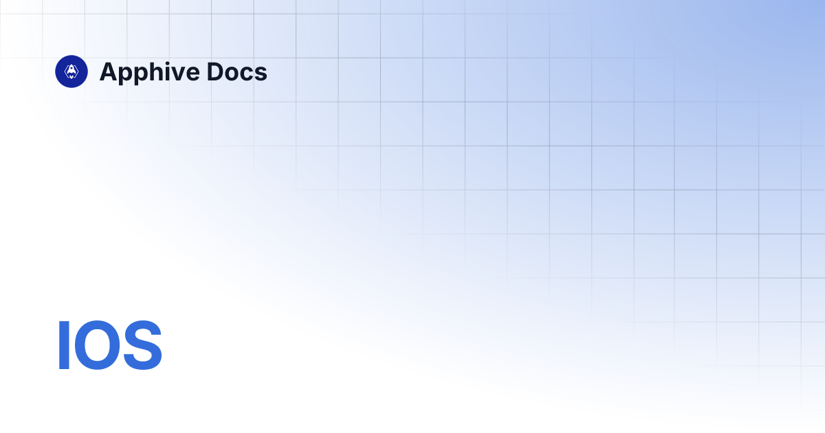 IOS | Apphive Docs